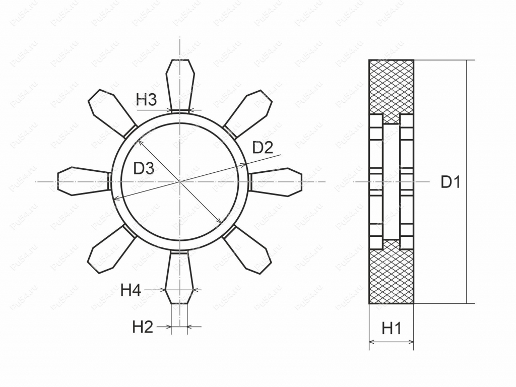 Эластичный элемент муфты N-BIPEX, аналог BIPEX 227 33-99-91513 купить ...